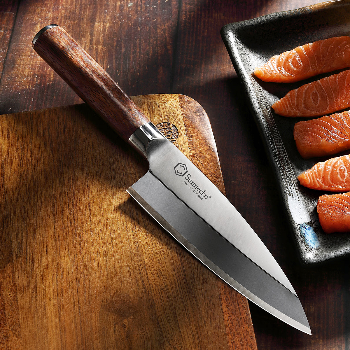 Japanese Deba Knife for Fish Vegetables Meat Single Bevel – Sunnecko.com